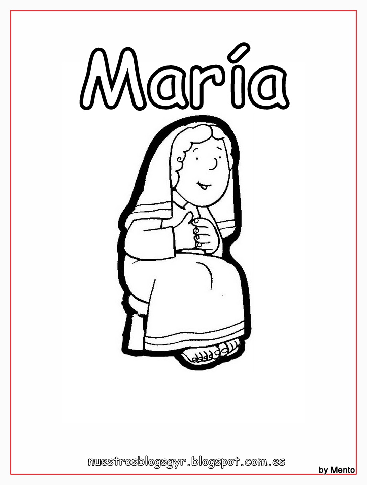 PEQUES Y PECAS...: COLOREA EL NOMBRE DE MARIA.